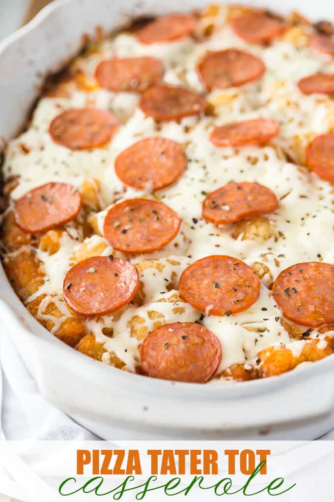 Pizza Tater Tot Casserole Simply Stacie
