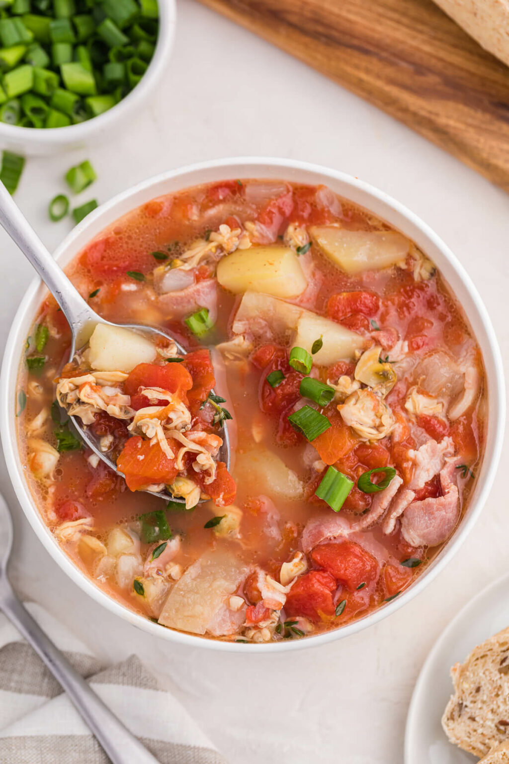 Easy Manhattan Clam Chowder Recipe - Simply Stacie