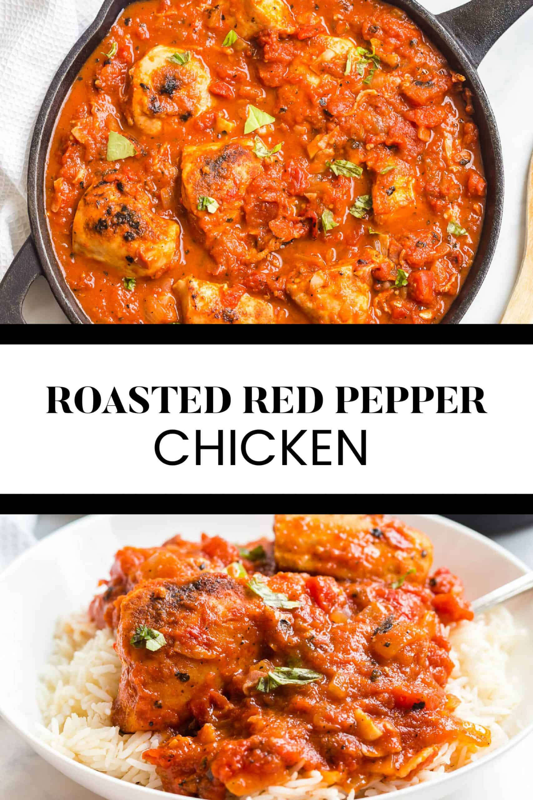 Roasted Red Pepper Chicken {Low Carb} - Simply Stacie