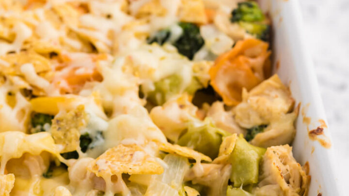 Santa Fe Chicken Tortellini Casserole - Simply Stacie