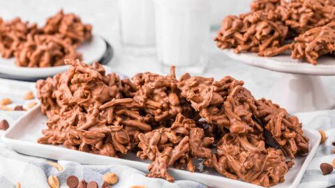 No-Bake Chocolate Peanut Butter Haystacks - Simply Stacie