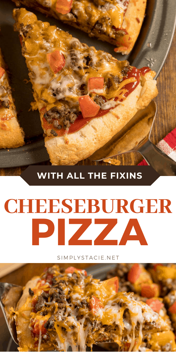 Easy Cheeseburger Pizza Recipe - Simply Stacie