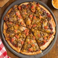 Easy Cheeseburger Pizza Recipe - Simply Stacie