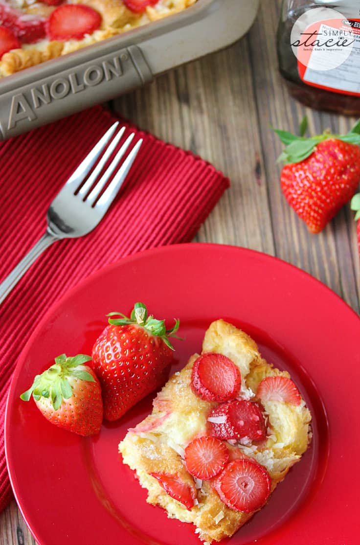 Strawberry & Coconut Breakfast Casserole - Simply Stacie