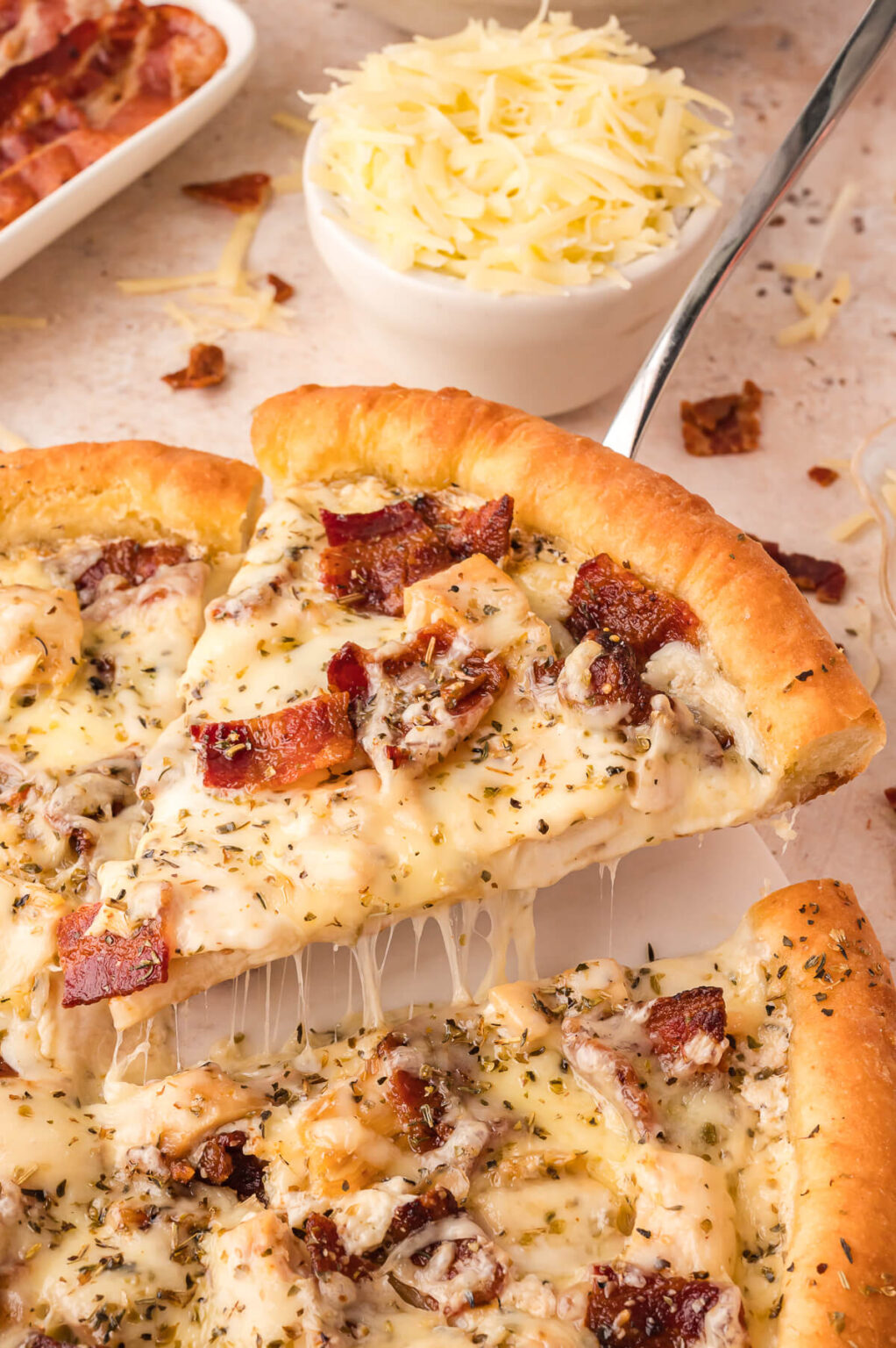 Chicken Caesar Pizza - Simply Stacie