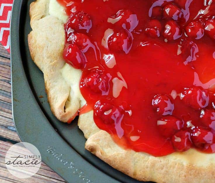 Cherry Cheesecake Pizza - Simply Stacie