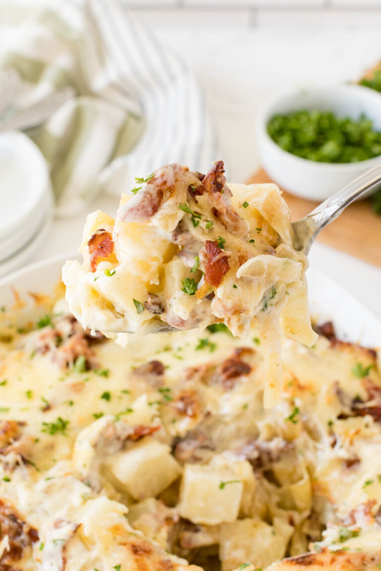 Super Cheesy Bacon Ranch Potatoes - Simply Stacie