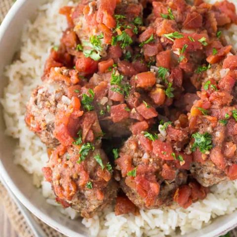 Easy Meatballs & Rice Recipe - Simply Stacie
