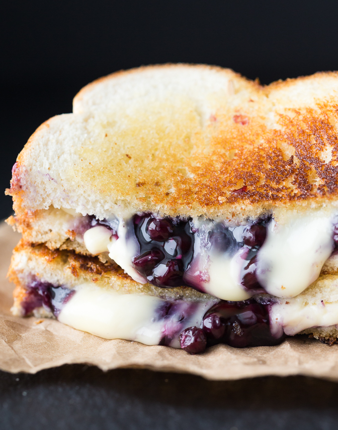 Blueberry Brie Grilled Cheese Sandwich - Simply Stacie