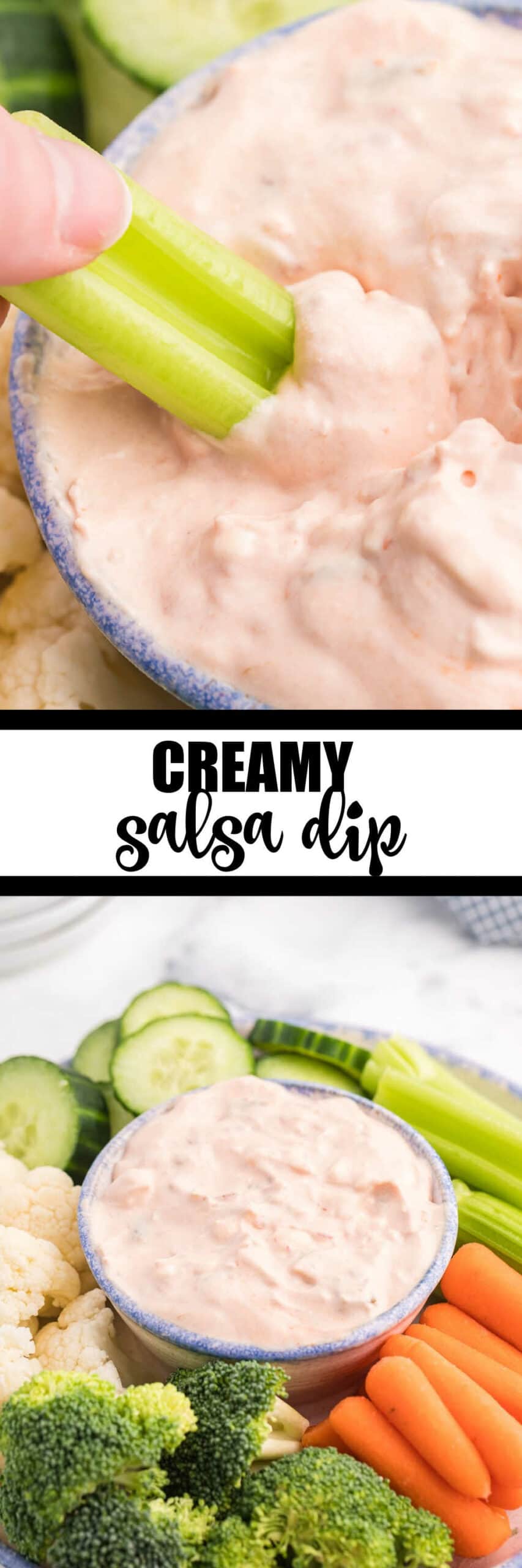 Creamy Salsa Dip Recipe {3 Ingredients} - Simply Stacie