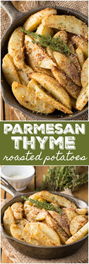 Parmesan Thyme Roasted Potatoes - Simply Stacie
