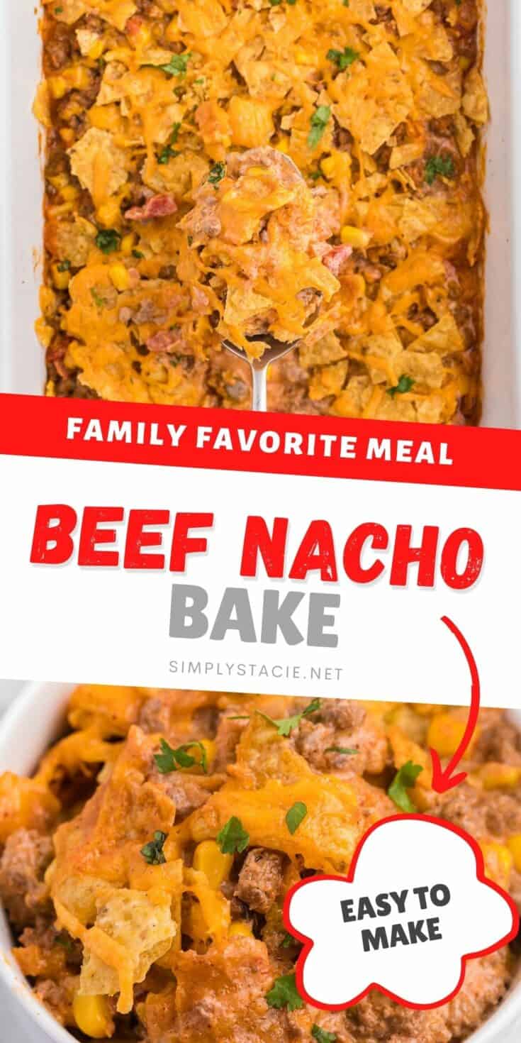 Beef Nacho Bake Recipe {Easy Family Meal} - Simply Stacie