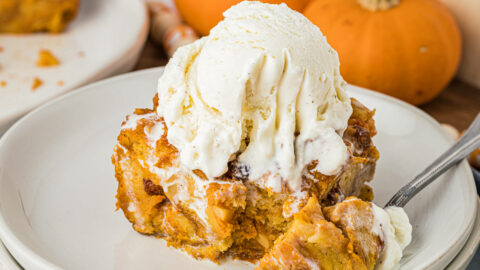 Pumpkin Bread Pudding - Simply Stacie