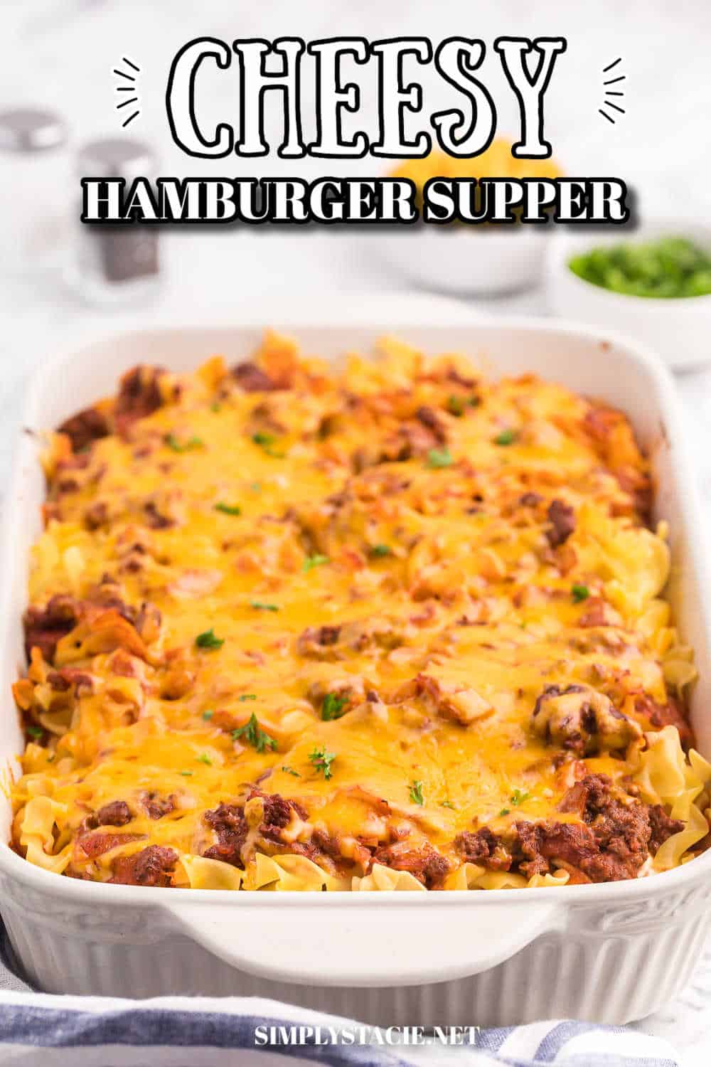 Cheesy Hamburger Supper {Weeknight Meal} - Simply Stacie