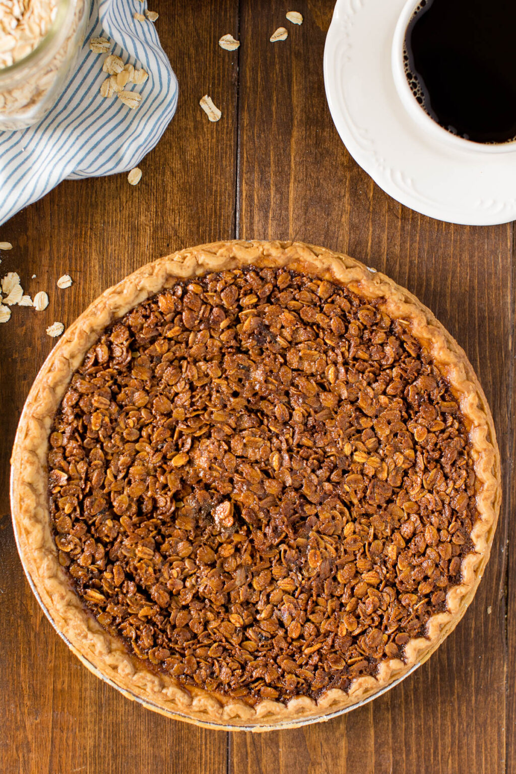 Old-Fashioned Oatmeal Pie Recipe - Simply Stacie