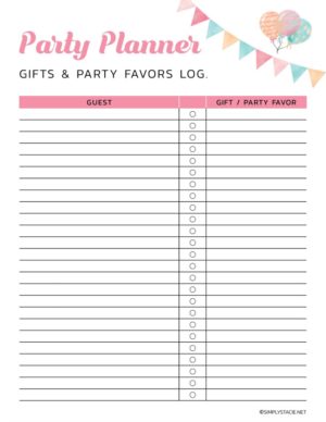 9 Free Party Planning Printables to Keep You Organized - Simply Stacie