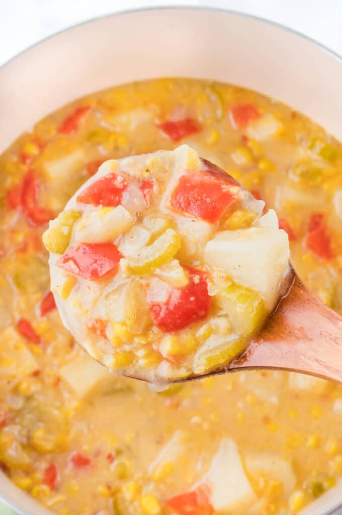 Easy Homemade Corn Chowder Recipe - Simply Stacie