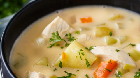 Cheesy Chicken Chowder - Simply Stacie