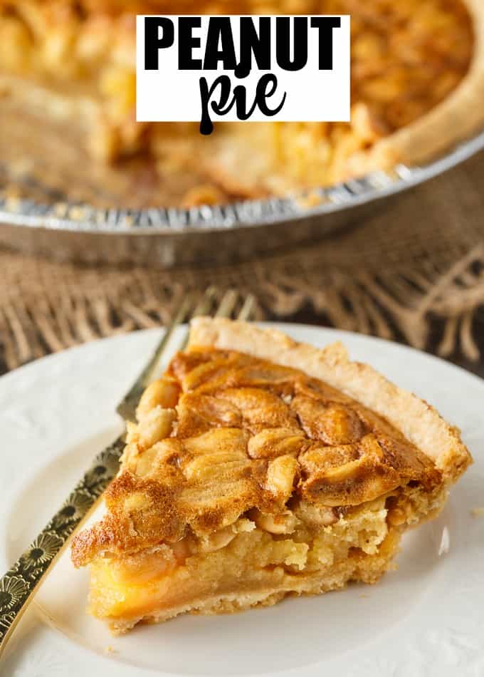 Peanut Pie Recipe {Classic Southern Dessert} - Simply Stacie