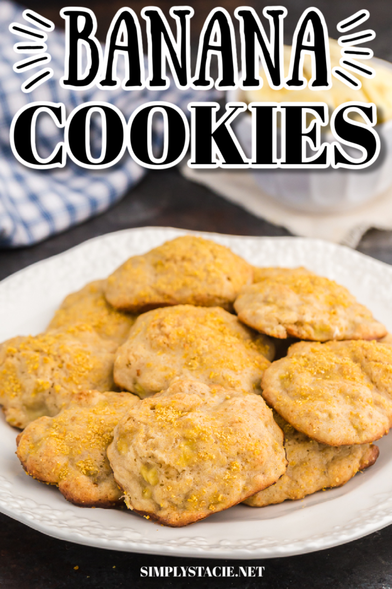 Banana Cookies Recipe {Tastes like Banana Bread} - Simply Stacie