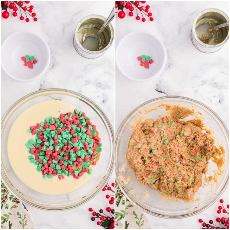 Christmas Chewy Bars Recipe {4 Ingredients!} - Simply Stacie