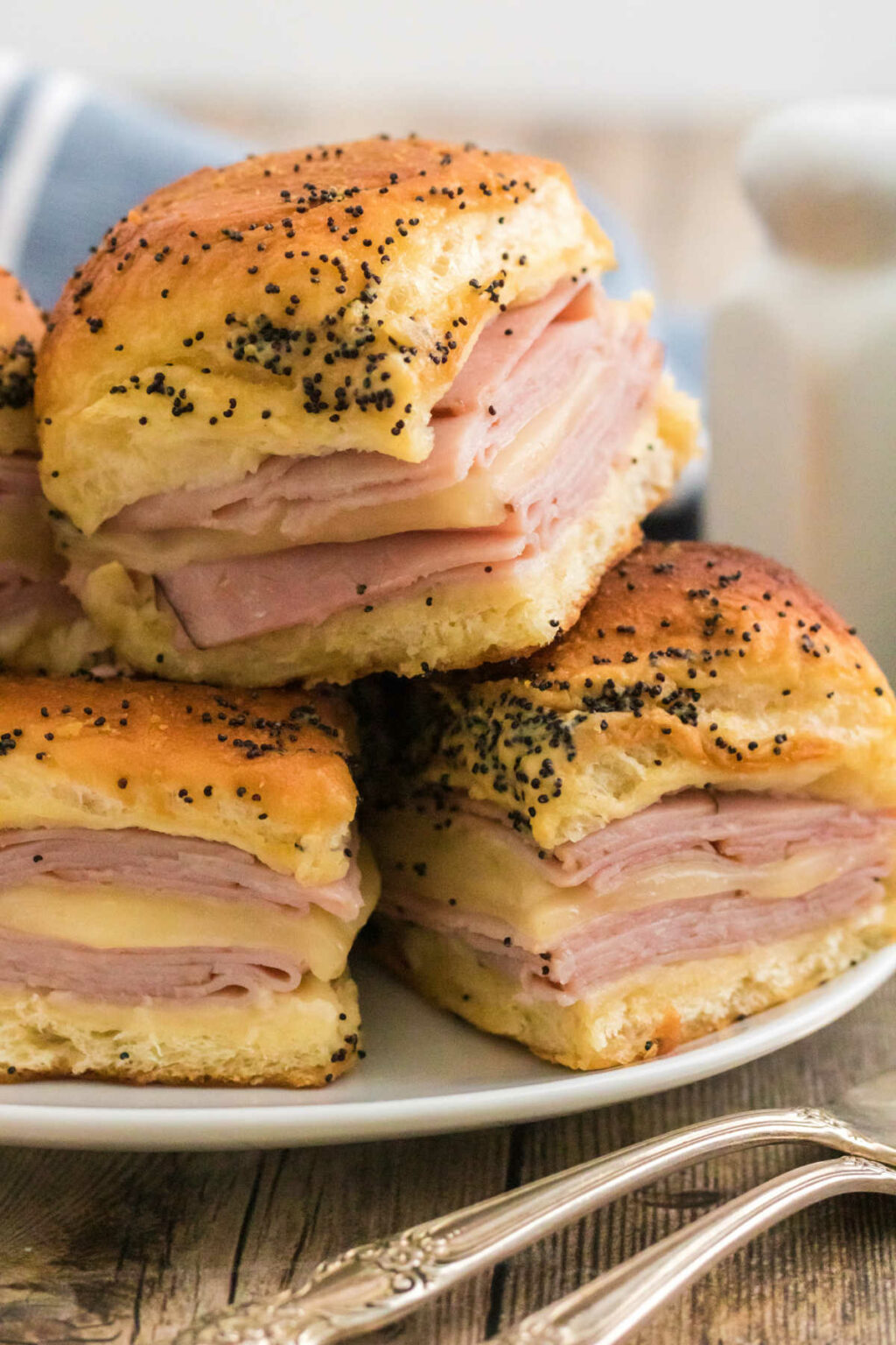 Easy Baked Ham and Cheese Sliders - Simply Stacie