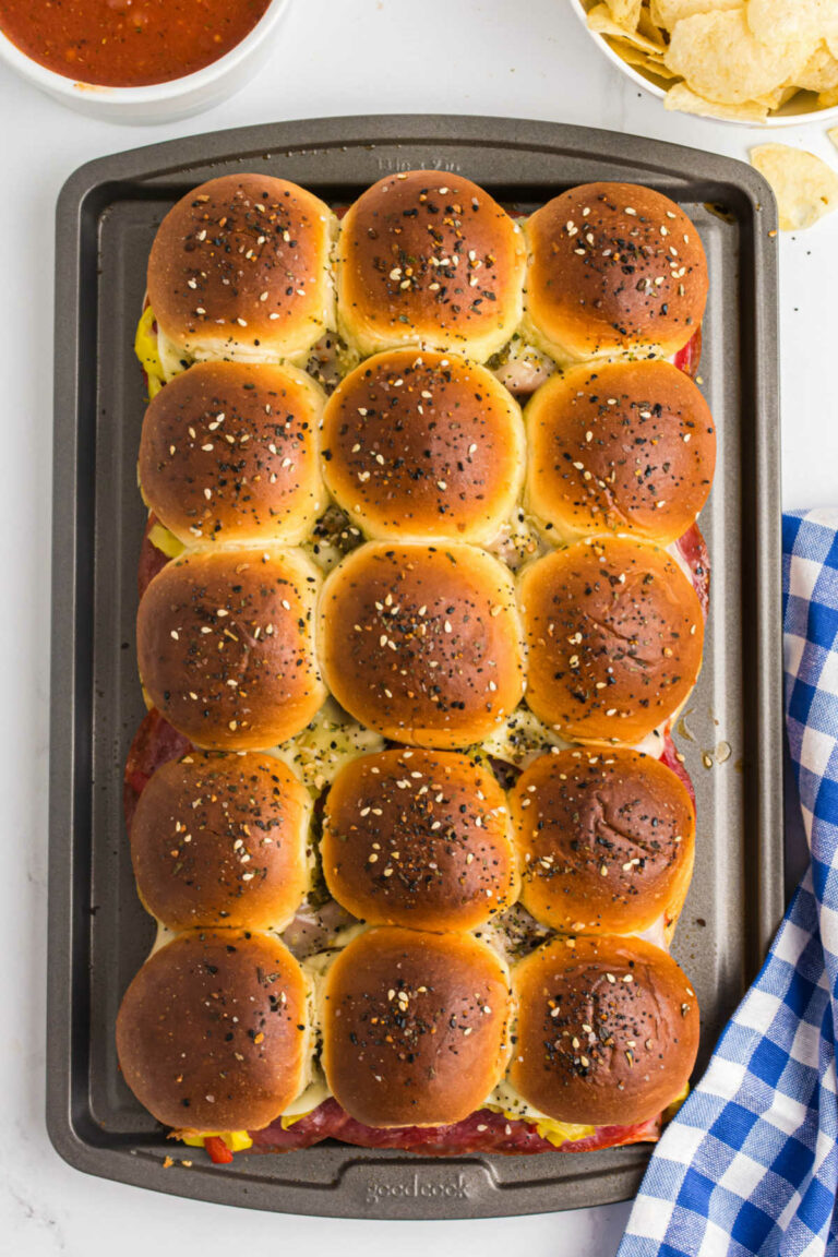 Easy Hot Italian Sliders - Simply Stacie