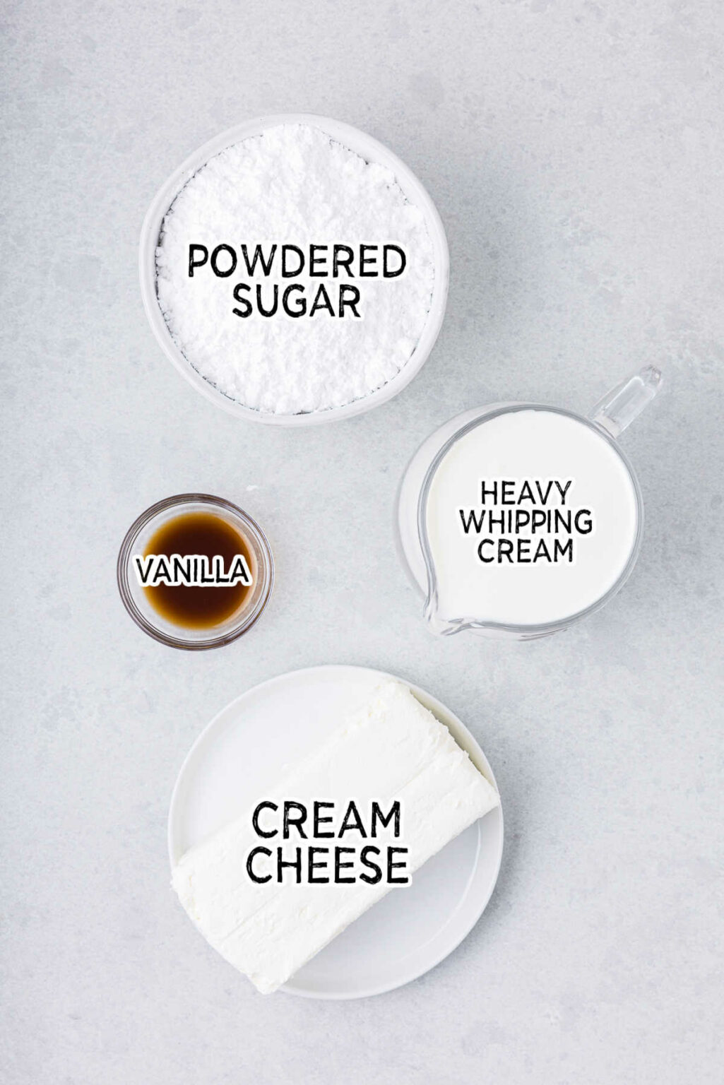 Stabilized Whipped Cream with Cream Cheese - Simply Stacie