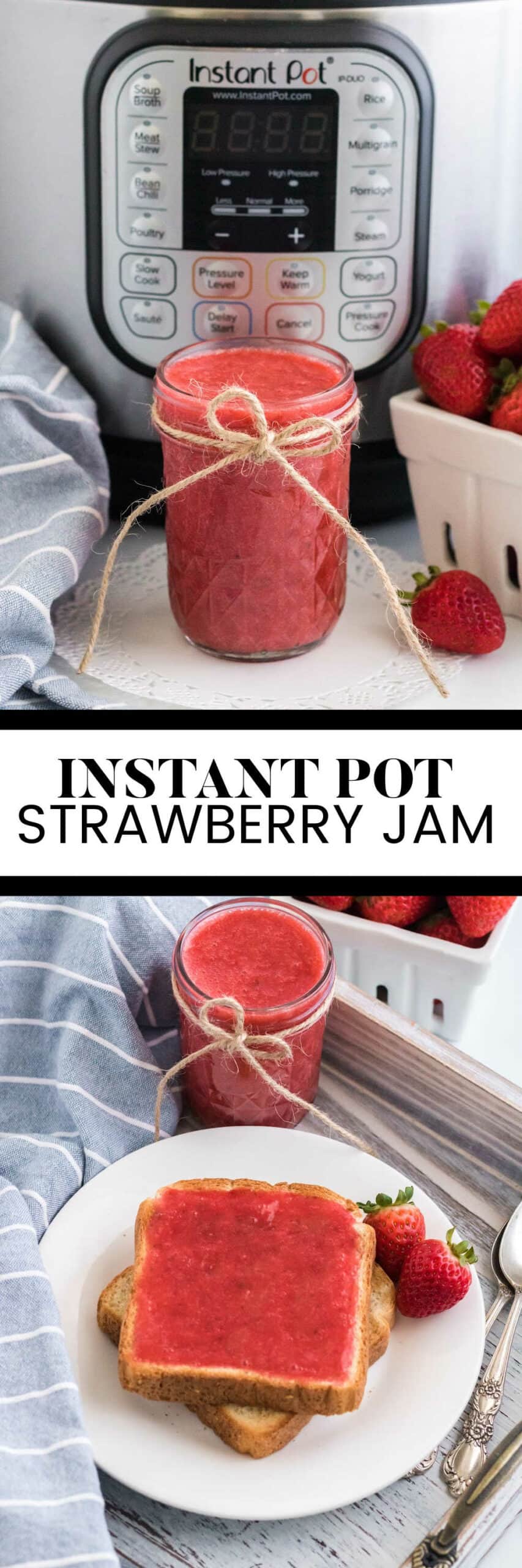 Instant Pot Strawberry Jam {No Pectin} - Simply Stacie
