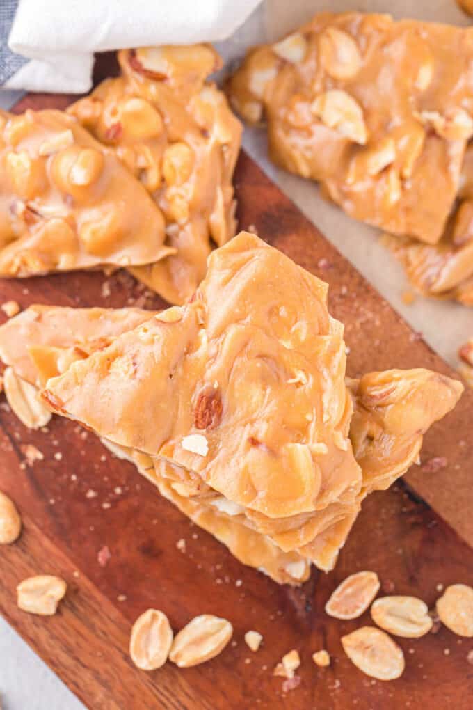 Easy Caramel Nut Brittle - Simply Stacie