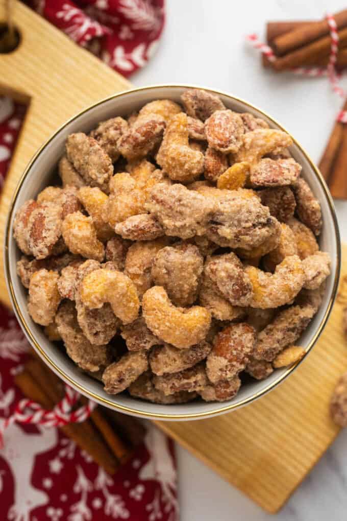 Crockpot Candied Nuts Recipe - Simply Stacie