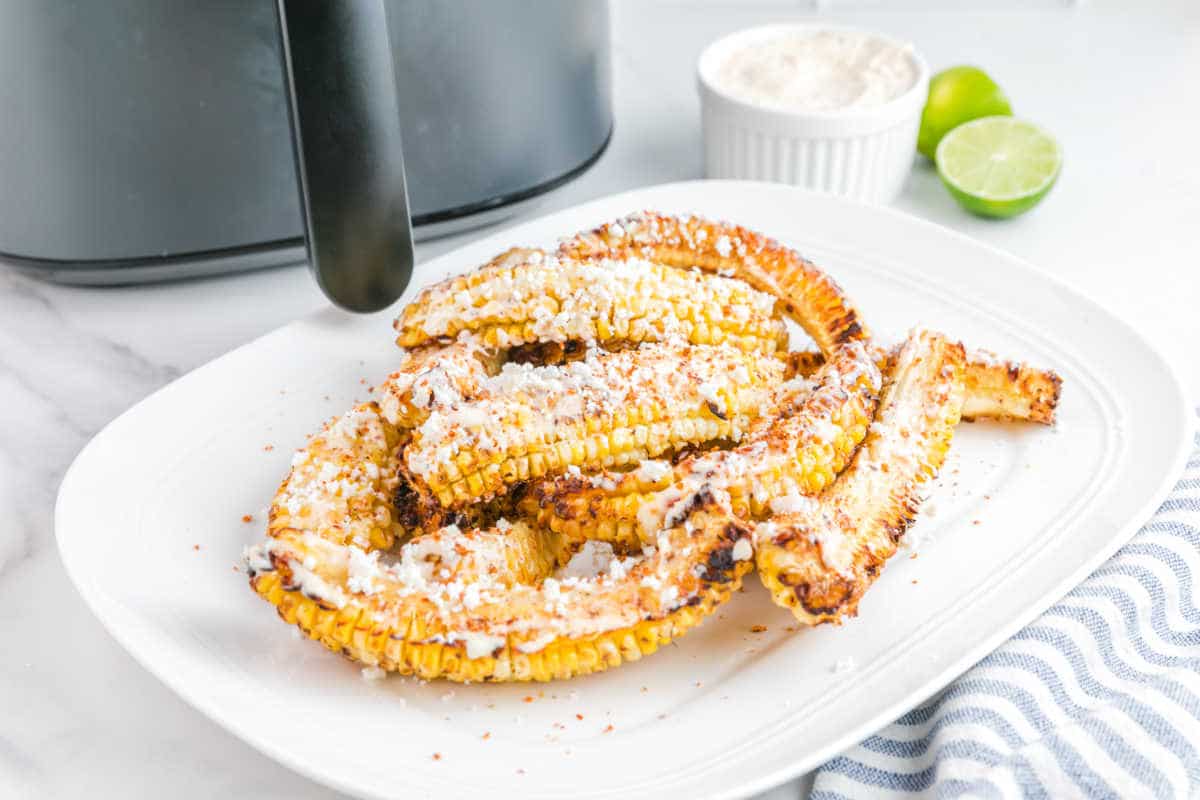 Best Air Fryer Corn Ribs Recipe - Simply Stacie