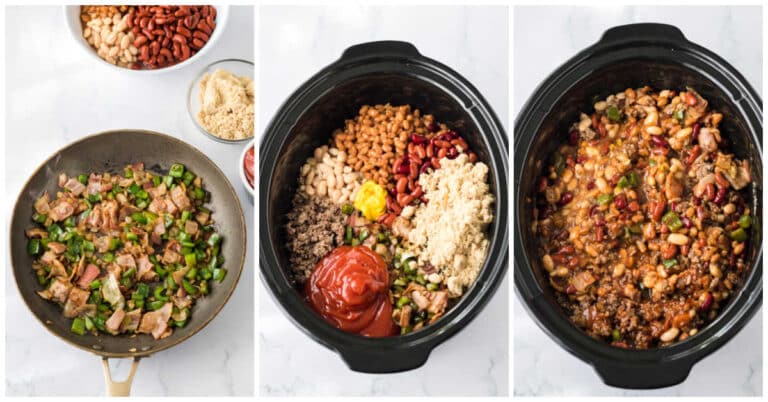Best Slow Cooker Cowboy Beans Recipe - Simply Stacie