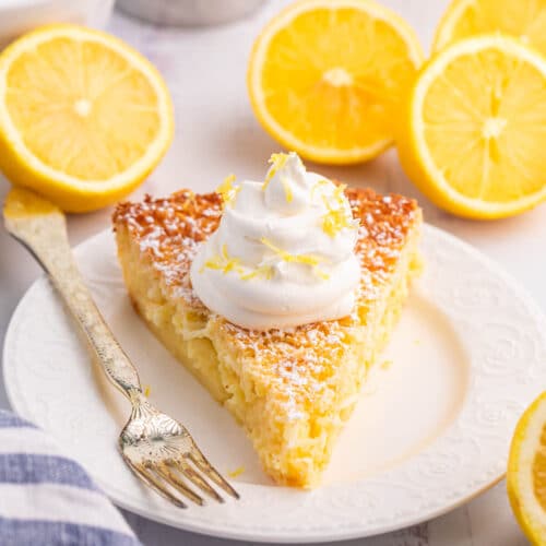 Best Lemon Impossible Pie Recipe - Simply Stacie