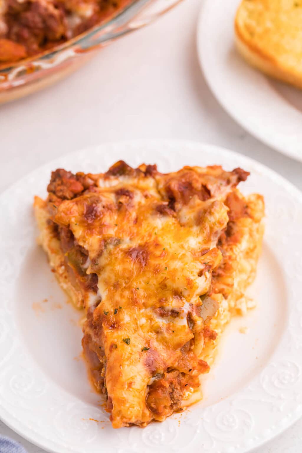 Easy Baked Spaghetti Pie Recipe - Simply Stacie