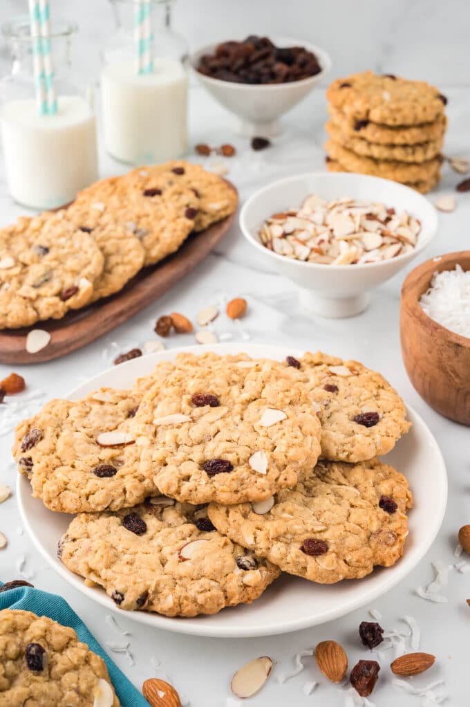 Trail Mix Oatmeal Cookies – Simply Stacie