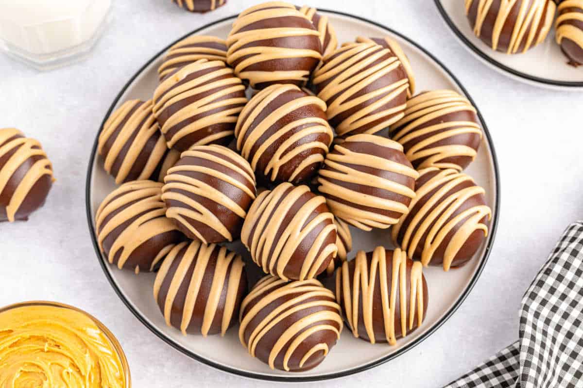 Easy No-Bake Chocolate Peanut Butter Balls Recipe - Simply Stacie