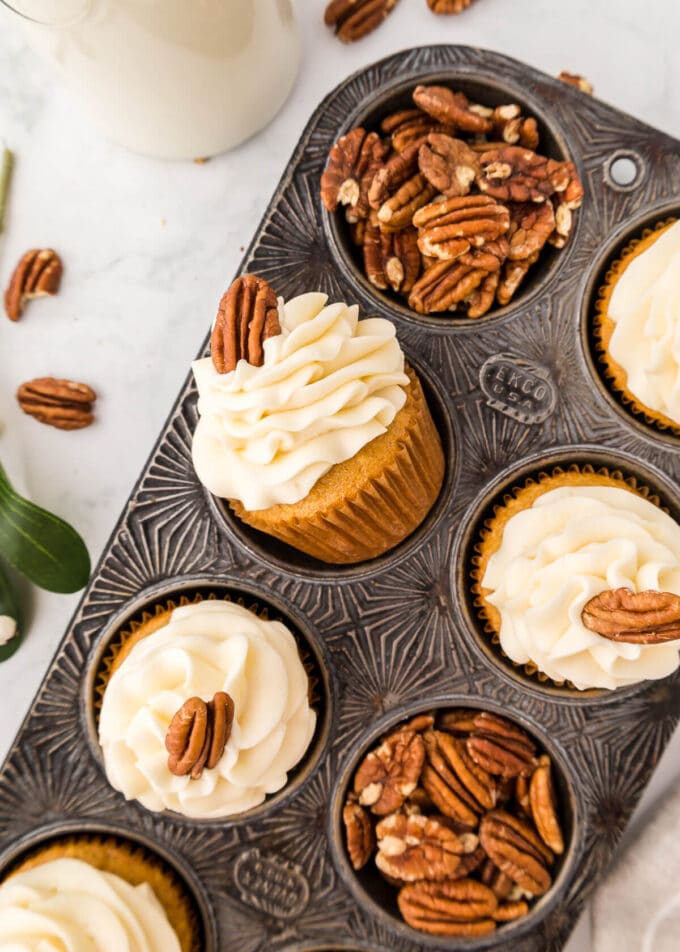 Best Pecan Pie Cupcakes Recipe - Simply Stacie