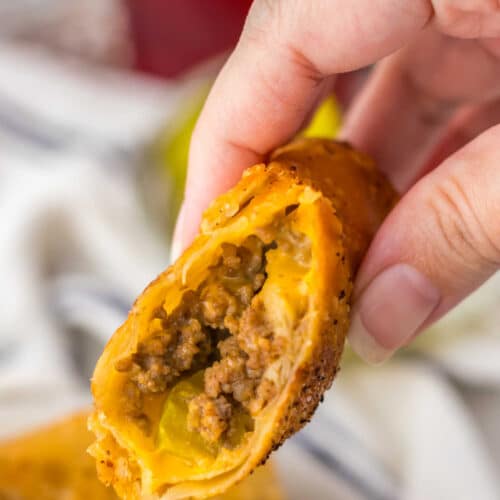 Best Big Mac Egg Rolls Recipe - Simply Stacie