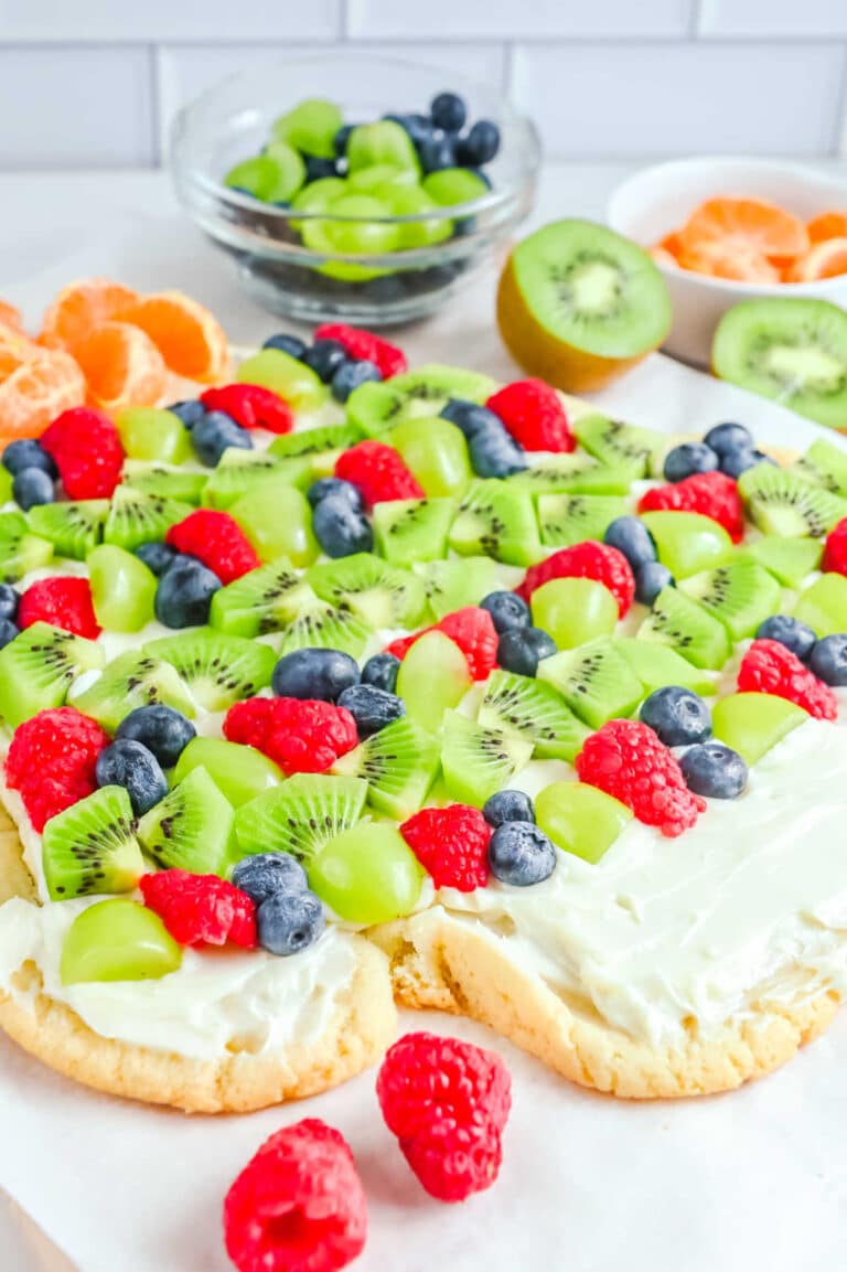 Easy Sugar Cookie Christmas Tree Recipe {with Fruit} - Simply Stacie