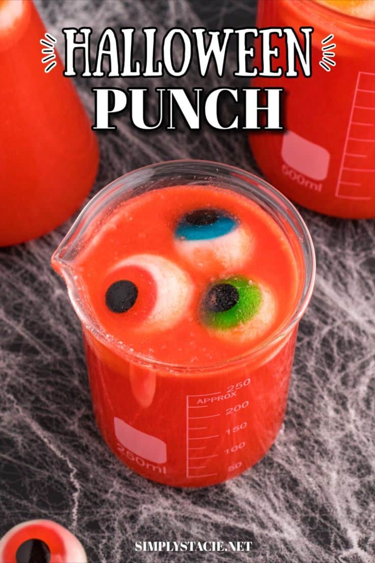 Spooky Halloween Punch Recipe {Non-Alcoholic} - Simply Stacie
