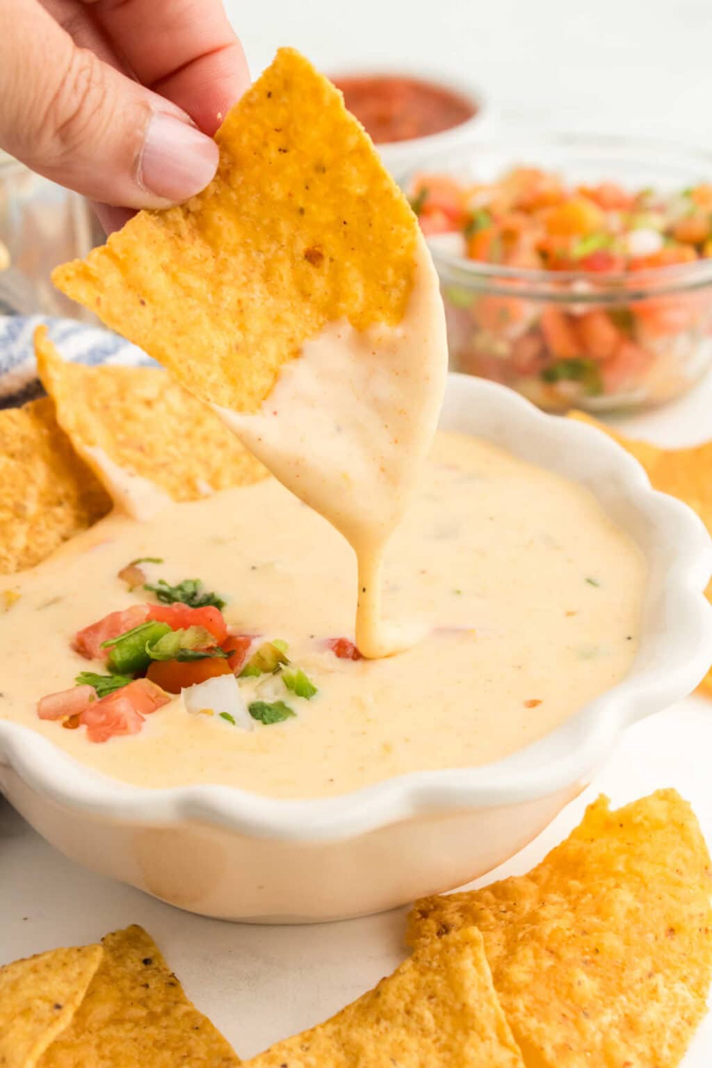 Easy Queso Recipe {Mexican Cheese Dip} - Simply Stacie