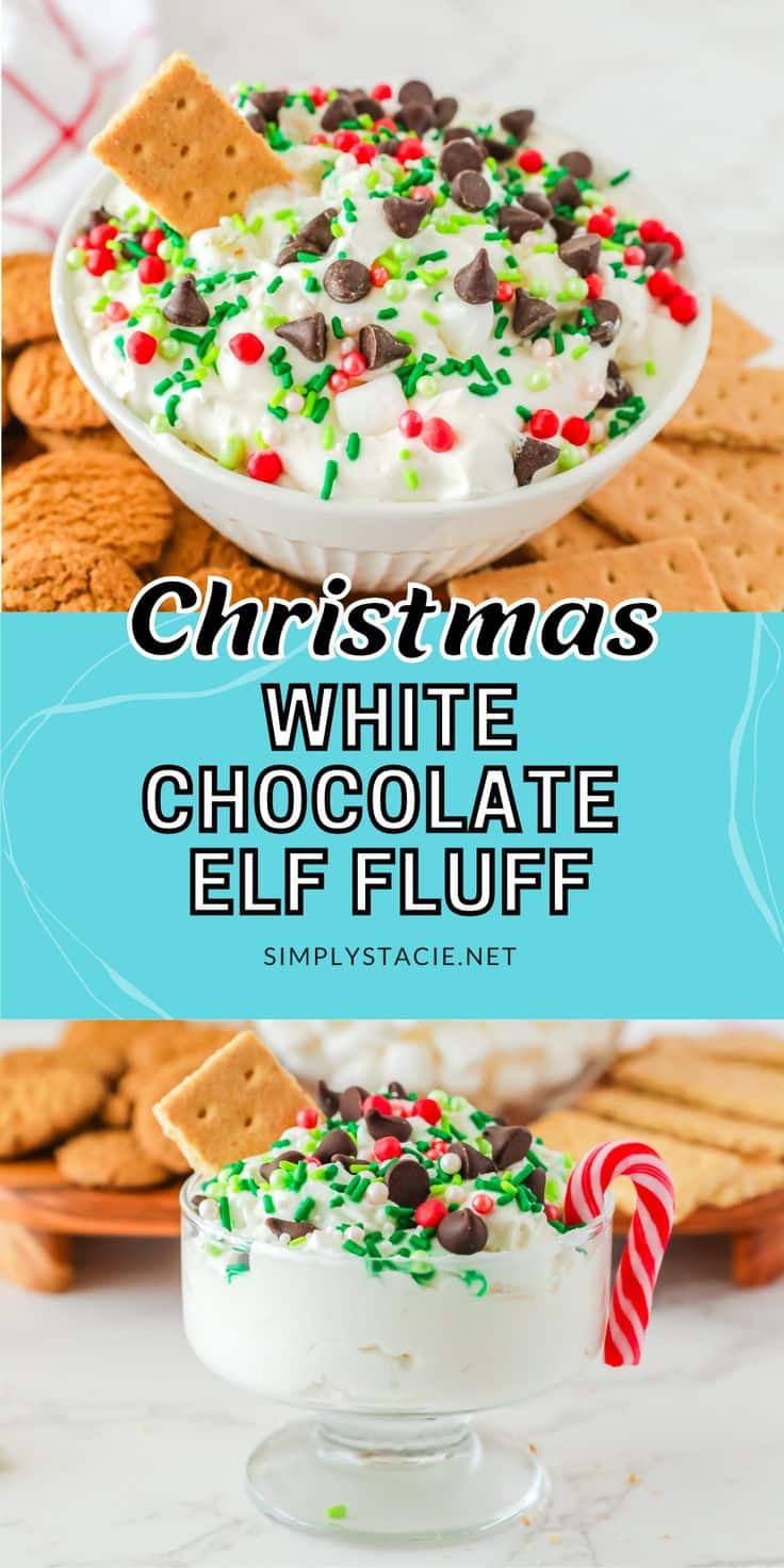 Christmas White Chocolate Elf Fluff Recipe - Simply Stacie