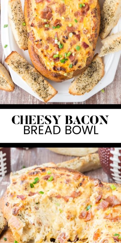 Baked Cheesy Bacon Bread Bowl Recipe - Simply Stacie