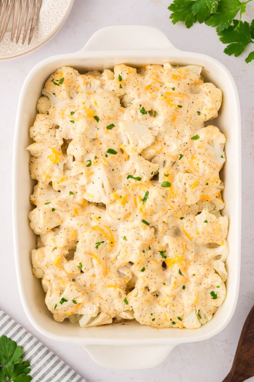 Creamy Cauliflower {Easy Side Dish} - Simply Stacie