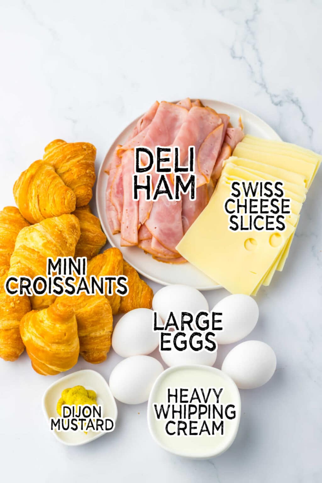 Easy Ham and Swiss Croissant Bake Recipe - Simply Stacie