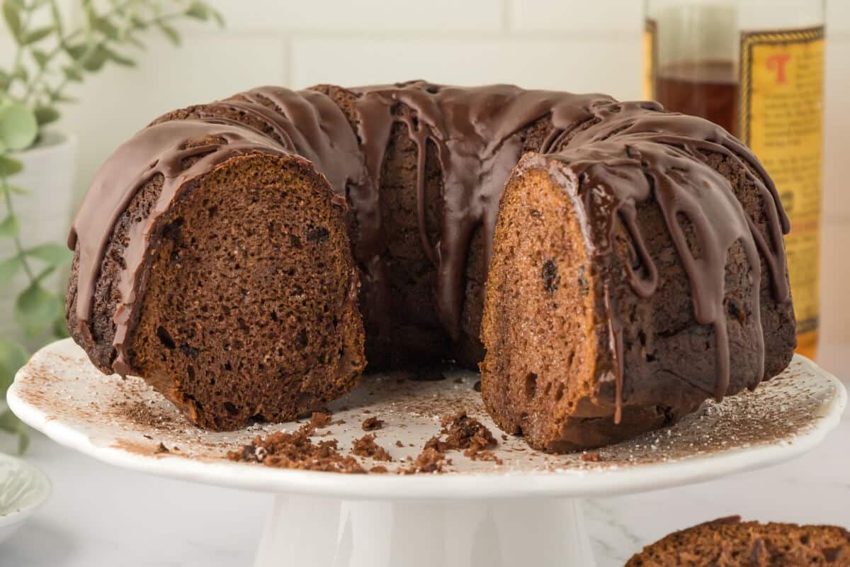 Double Chocolate Rum Cake Recipe {Bundt Cake) - Simply Stacie