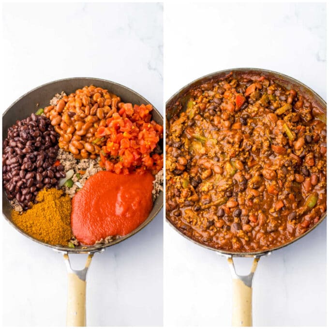Chili Cheese Stuffed Shells {Mexican Stuffed Shells} - Simply Stacie