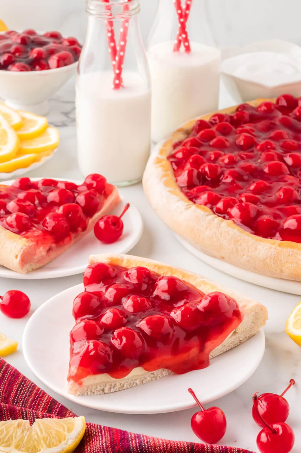 Cherry Cheesecake Pizza - Simply Stacie