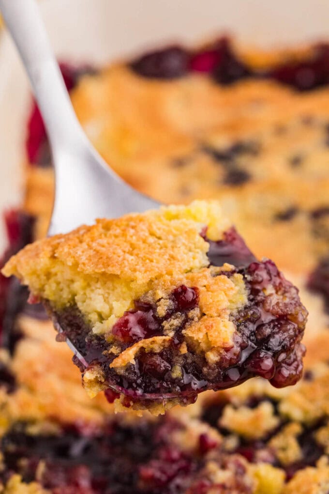 Easy Lemon Blueberry Dump Cake Recipe (5 Ingredients) - Simply Stacie